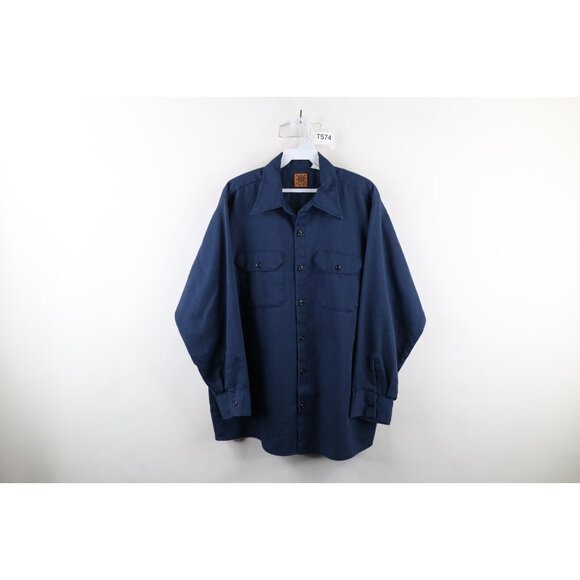 Wrangler | Shirts | Vtg 7s Wrangler Big Ben Mens Large Short Faded Work ...